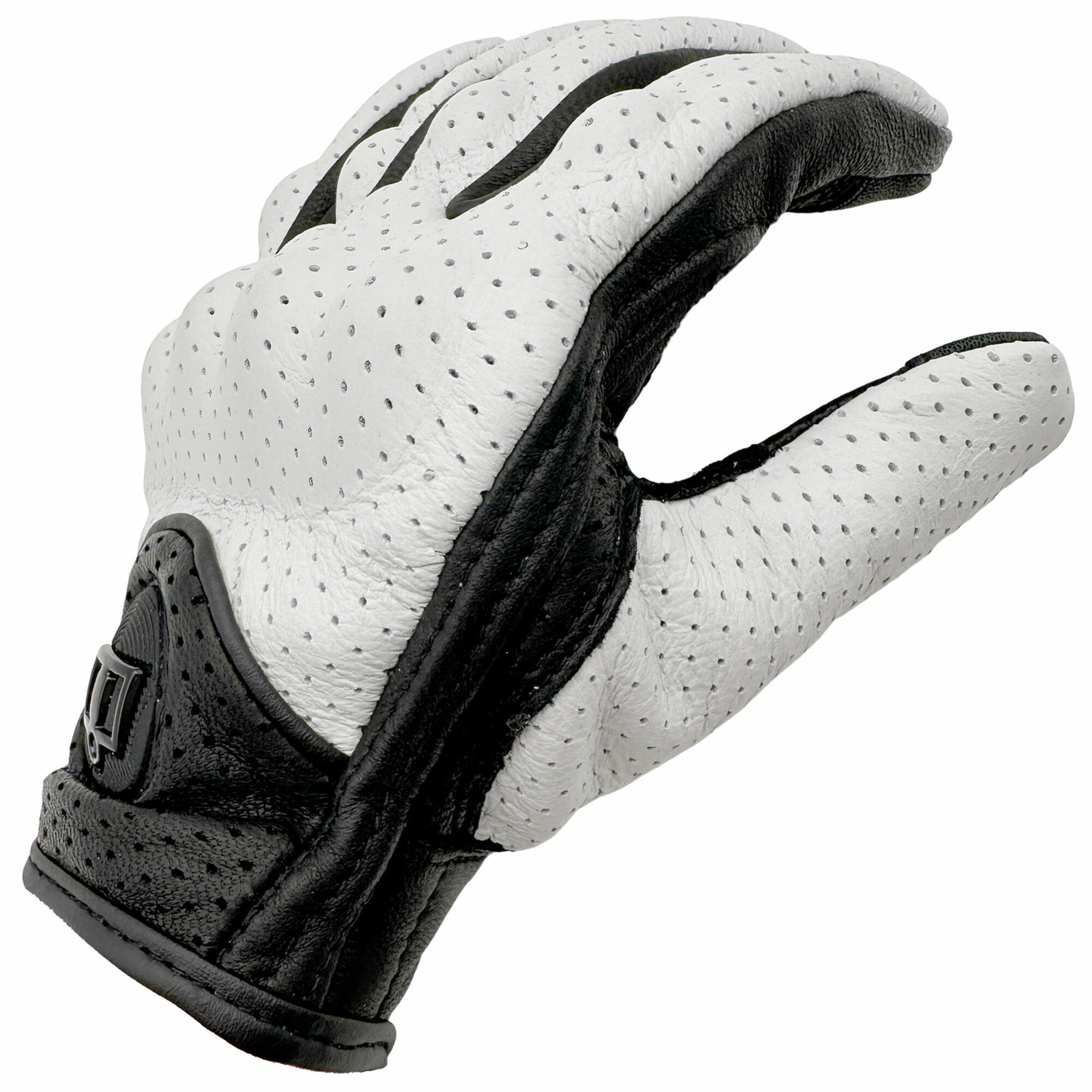 Перфорированные перчатки для мотокросса и картинга летние и осенние тактические перчатки белое, размер L