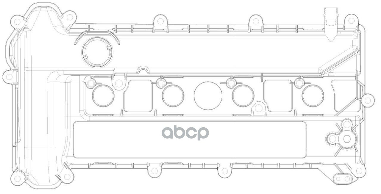 Крышка Клапанная Для А/М Ford Focus Ii (04-)/Mondeo Iv (07-) 1.8I/2.0I (С Прокл.) (Lvpc 1004) LUZAR арт. LVPC 1004