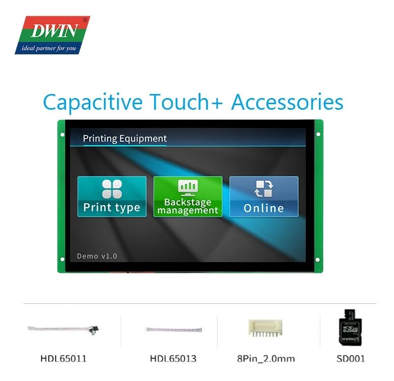 DWIN 10.1-дюймовый IPS ЖК-дисплей 1024x600 CTP with accessory