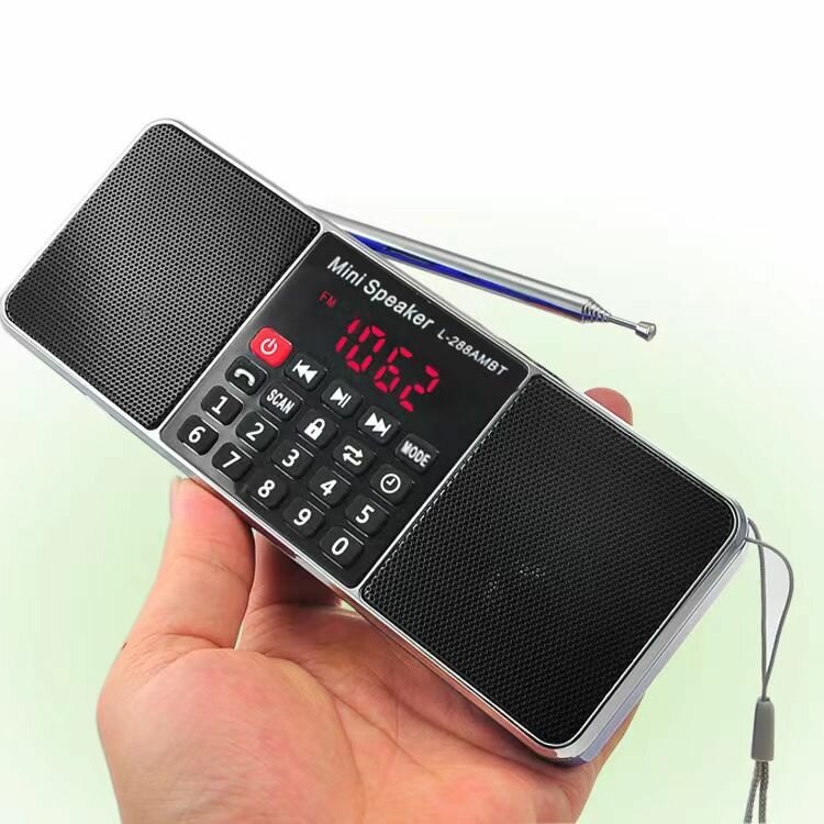 Цифровой портативный AM FM-радио Bluetooth-динамик MP3-плеер RETEKESS TR602 TF/SD-карта Таймер сна USB-накопитель Светодиодный дисплей Вспомогательный стерео