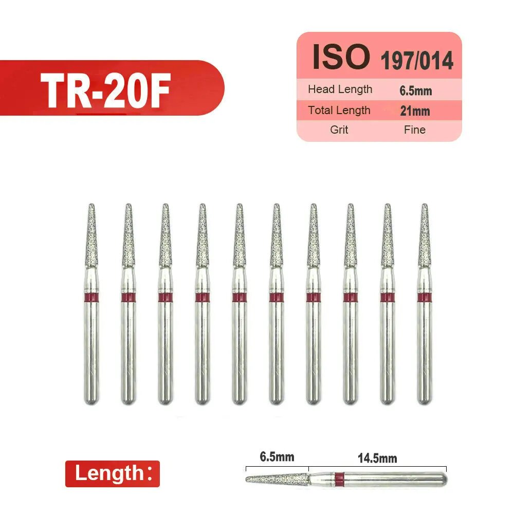 Алмазные боры стоматологические HussanDental TR-20F, Fine