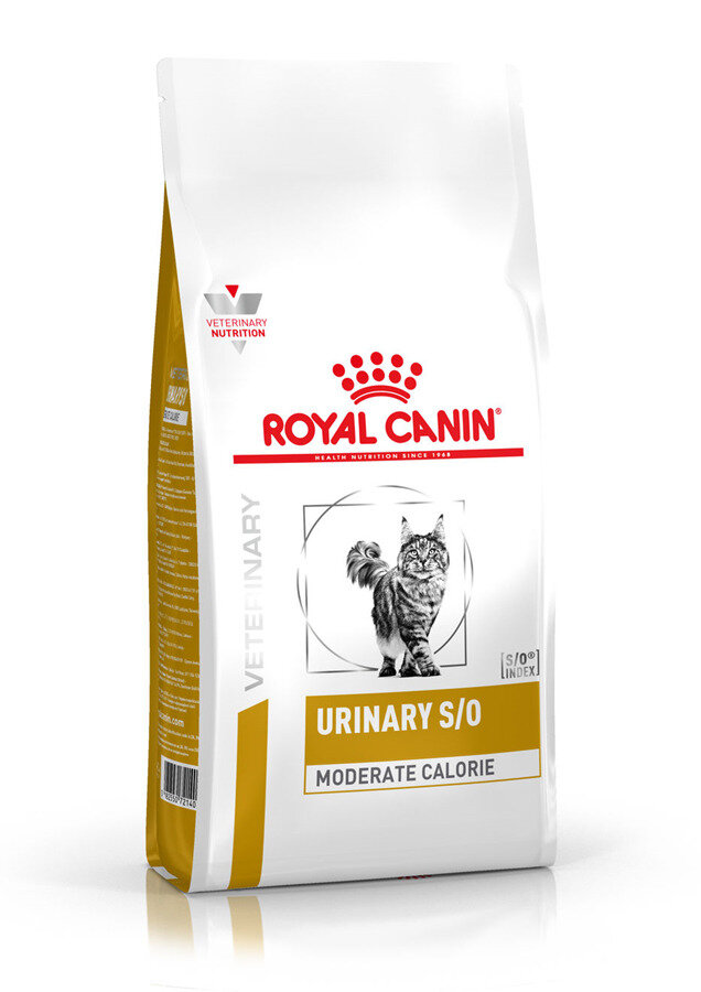 Royal Canin Urinary S/O Moderate Calorie сухой диетический корм для взрослых кошек, предрасположенных к набору веса, при мочекаменной болезни - 1,5 кг