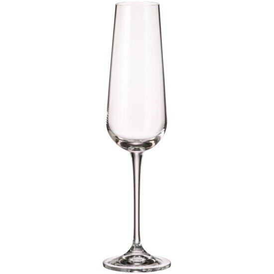 Набор фужеров для шампанского Crystal Bohemia "ARDEA", 220 мл (набор 6 шт.)