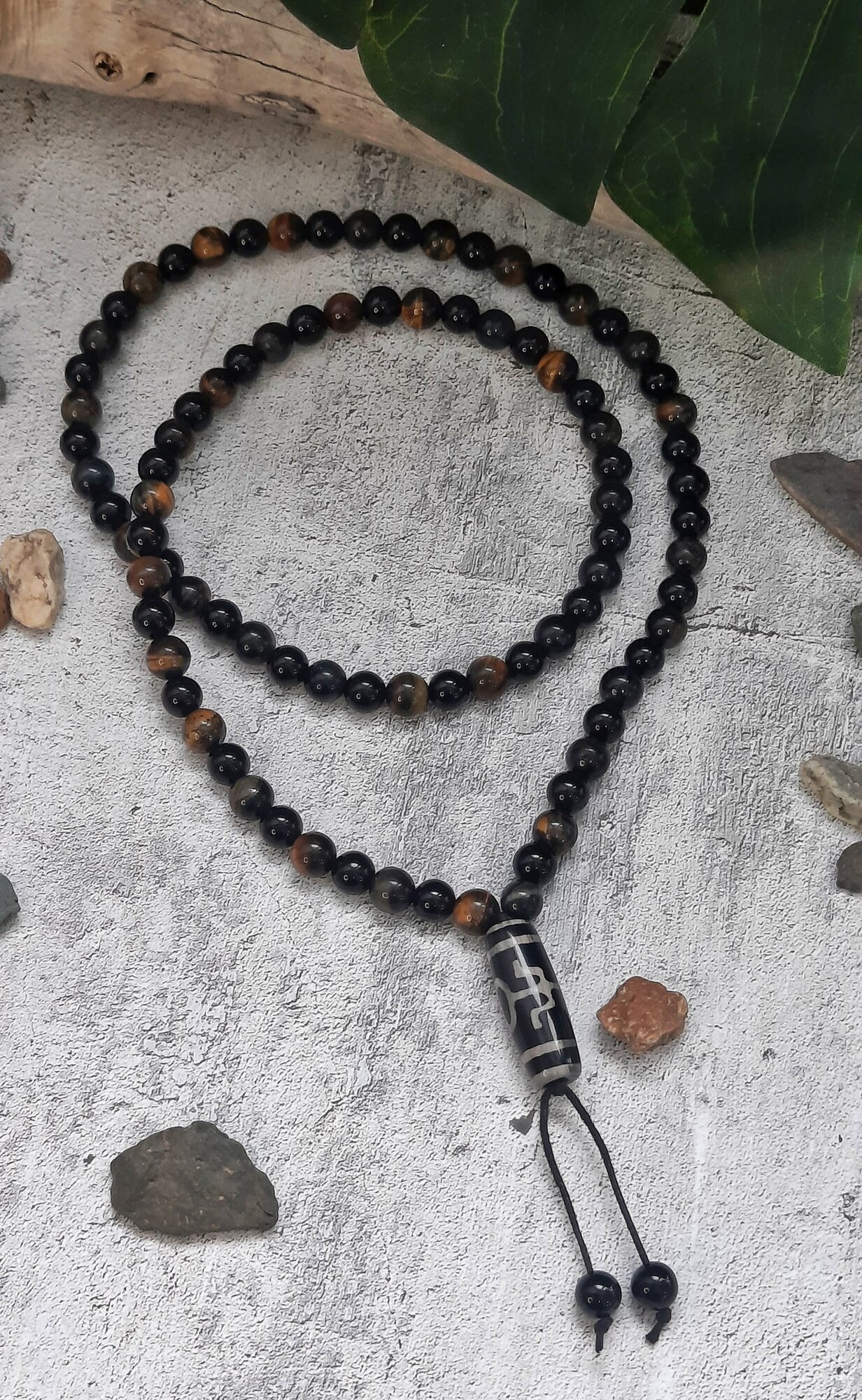 Бусы, агат, тигровый глаз