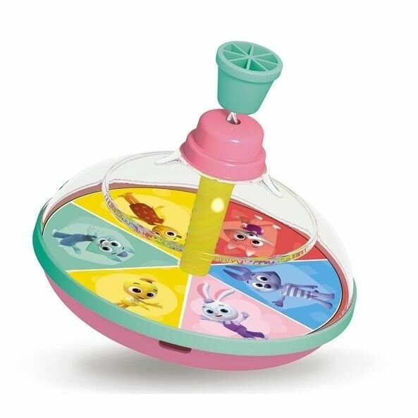 Юла Stellar "Цветняшки", большая, прозрачная, от 3 лет