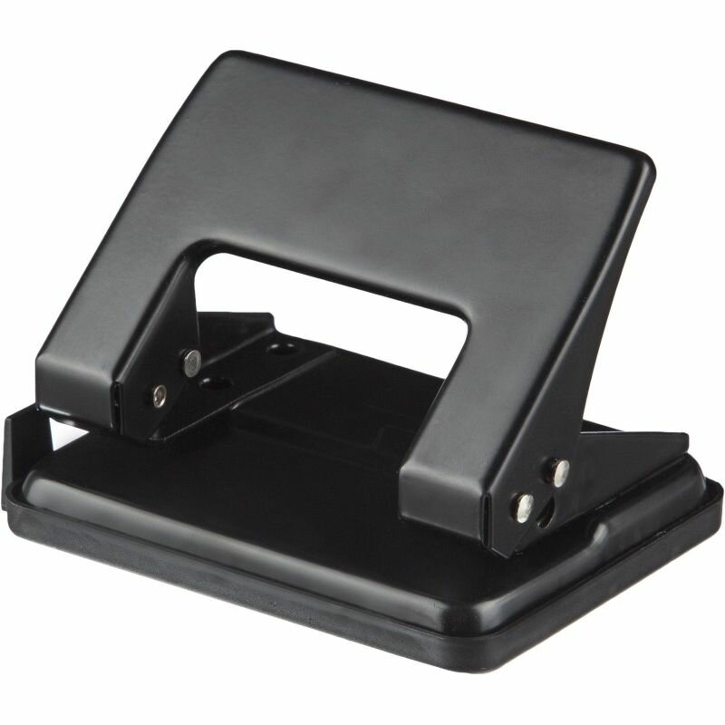 Дырокол Attache до 20 листов, с линейкой, цвет черный