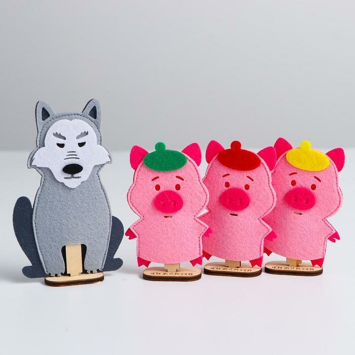 Пальчиковый театр Фетров "Три поросенка"