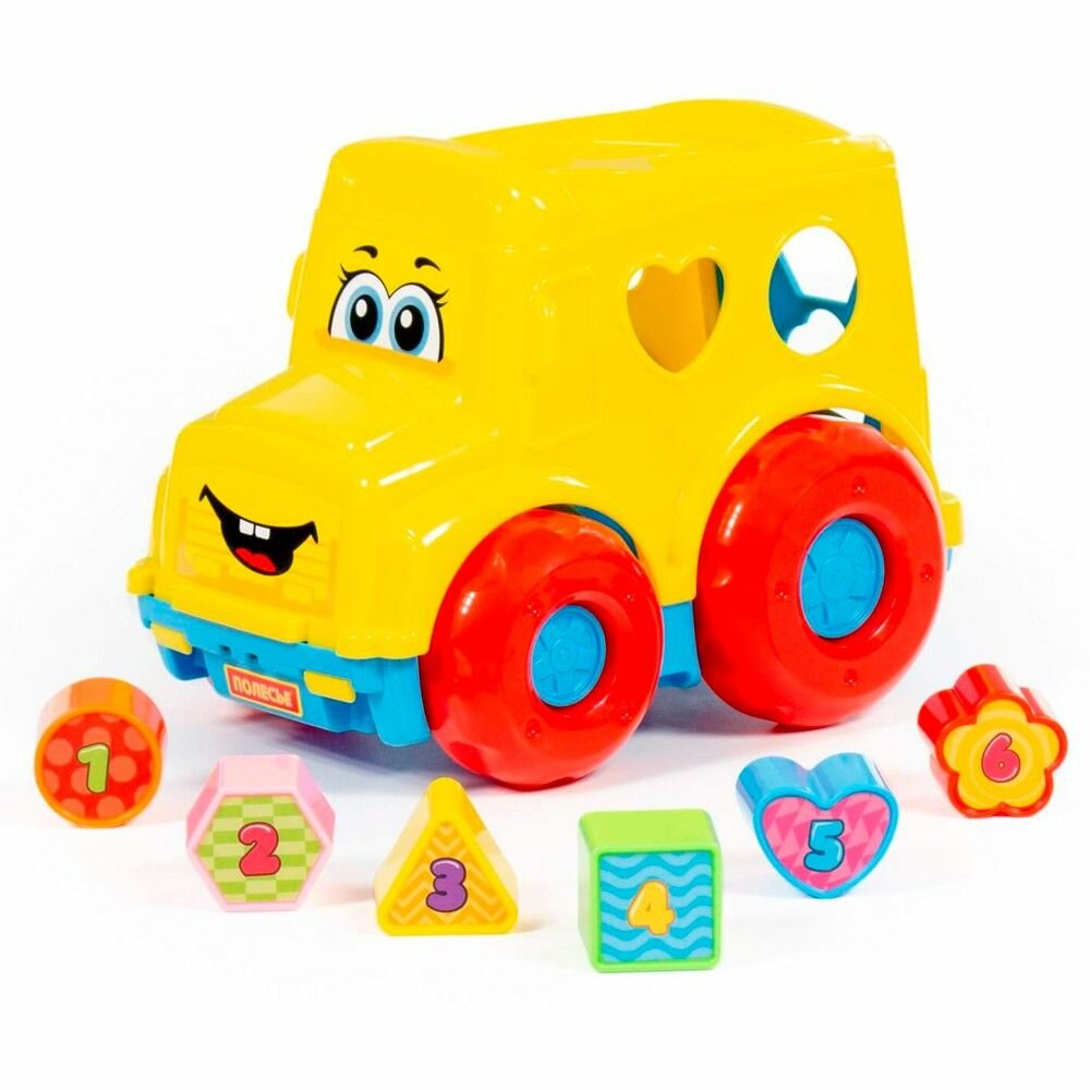 Развивающая игрушка Полесье Автобус в сеточке (87980)