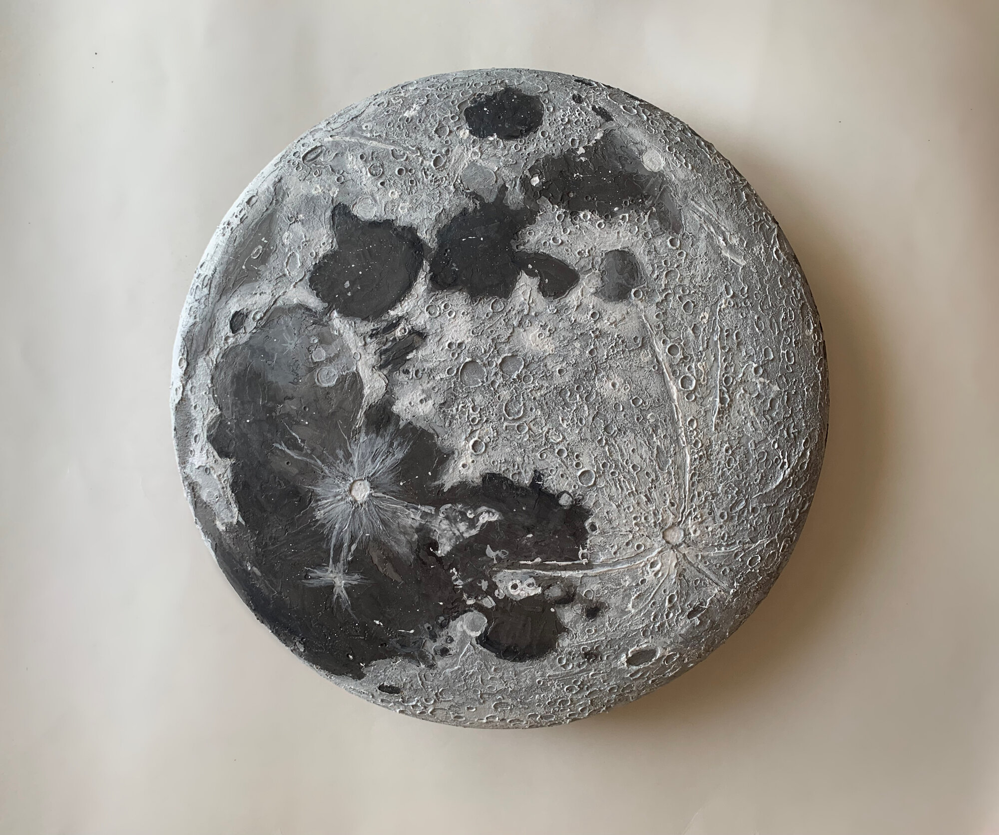 Панно Луна, 30см. на стену, Объемная Луна на стену, ручная работа.