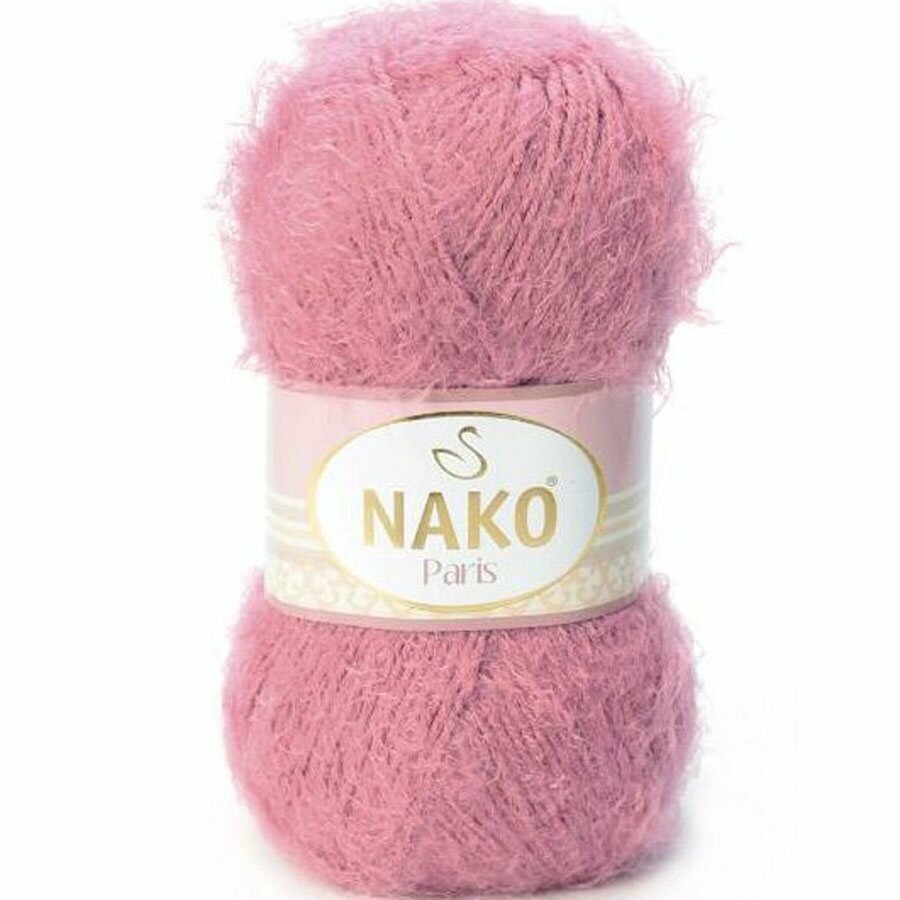 Пряжа Nako PARIS 730 т. розовый (5 мотков)