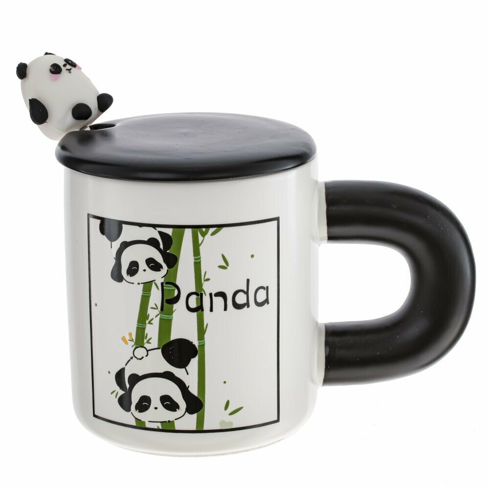 Кружка с крышкой и ложкой, 430 мл, 8,5х8,5х9,8 см KSM-814490_2