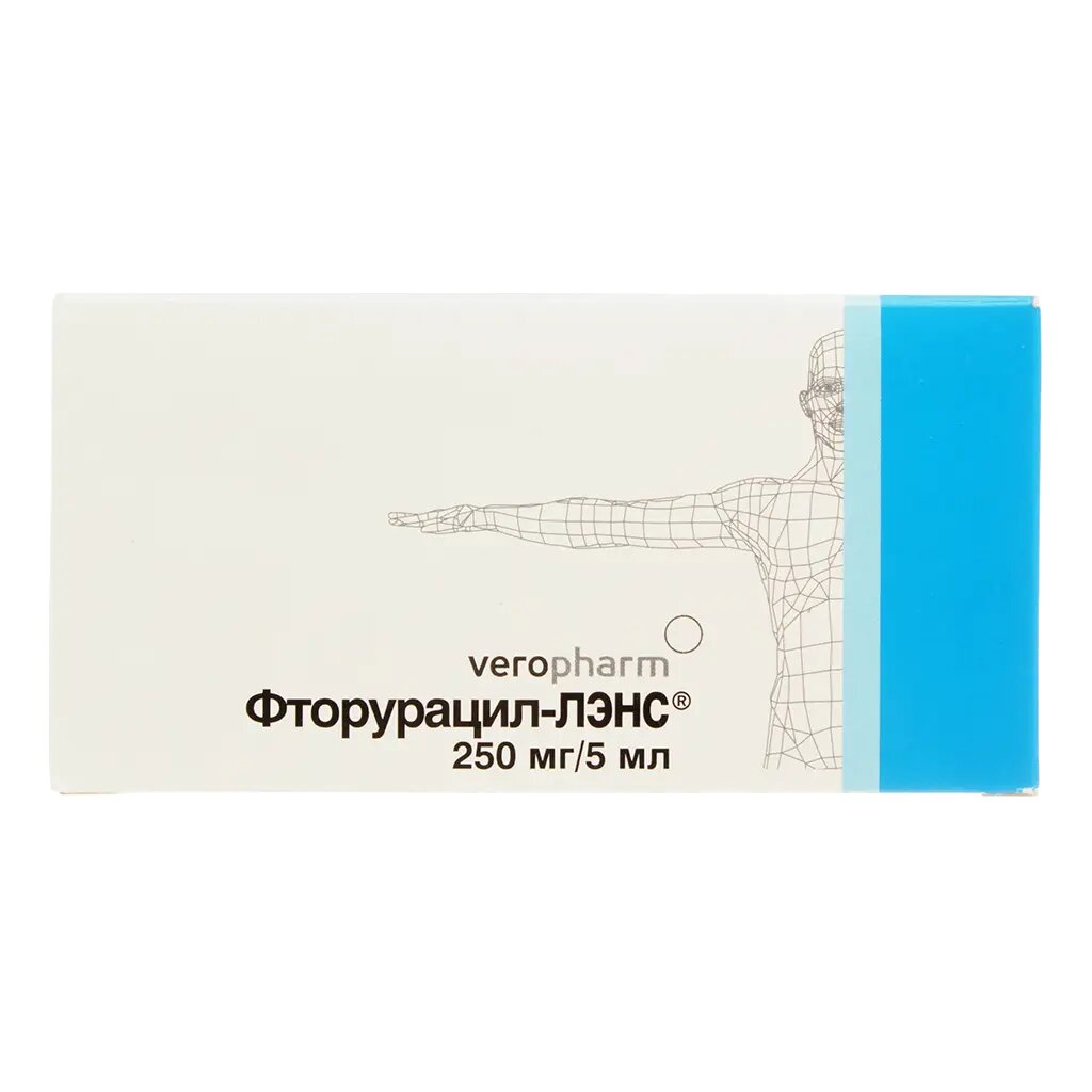 Фторурацил-лэнс раствор для в/сосудистого введ 50 мг/мл 5 мл фл 10 шт