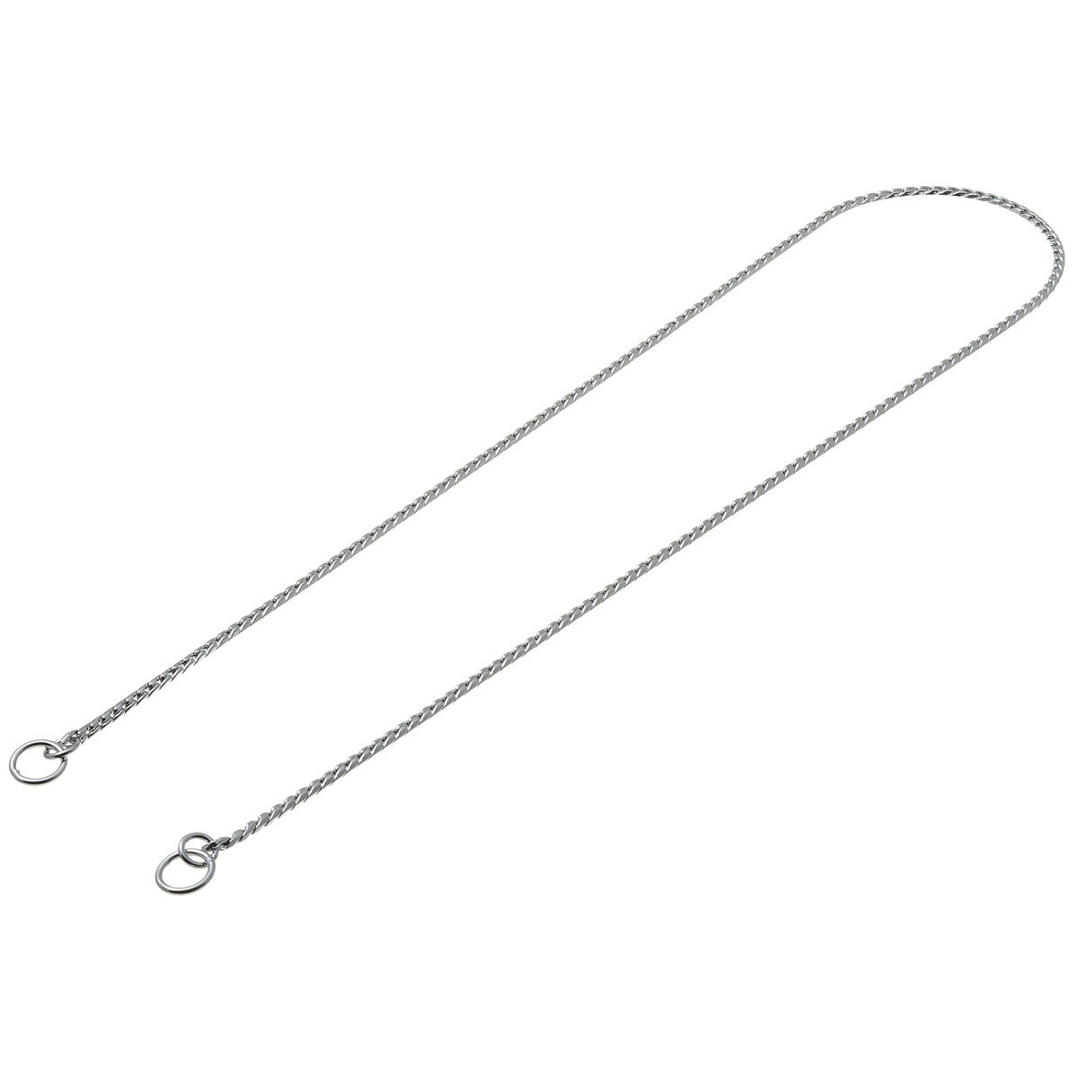 Ошейник цепь рывковая выставочная (цепочка-кобра) для собак, плетение Кобра 1,4 мм, длина 70 см, вес 32 гр, Zoo One