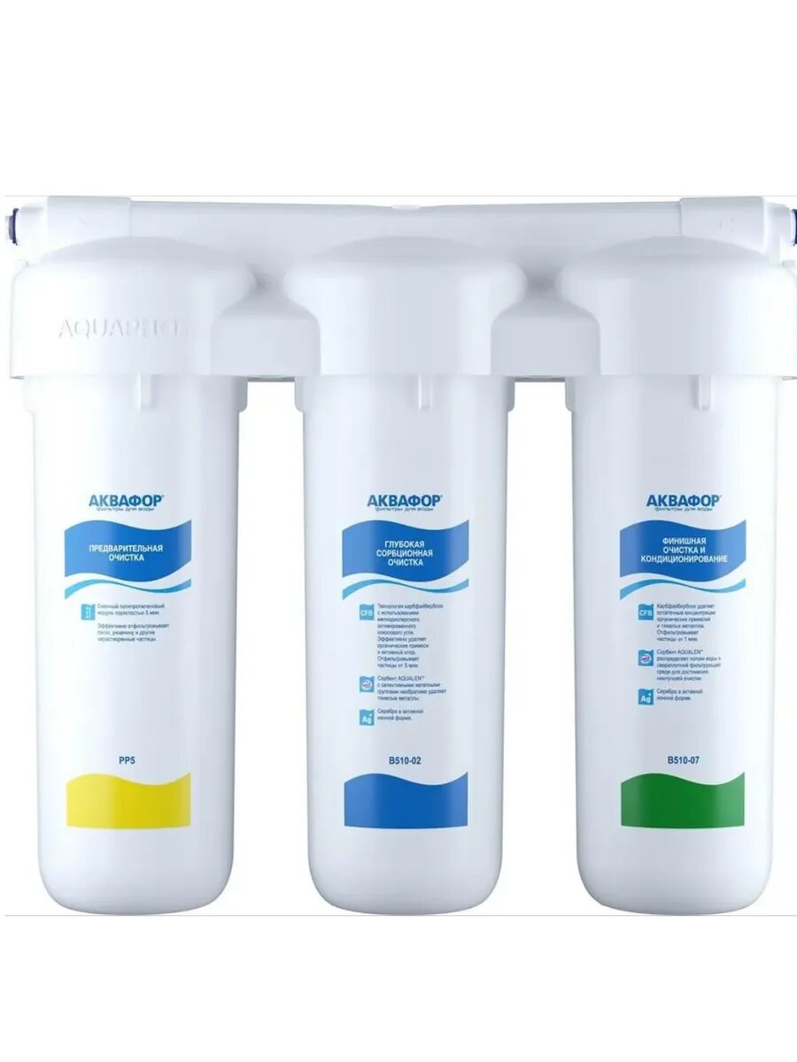 Фильтр проточный для очистки питьевой воды Трио Норма м/в