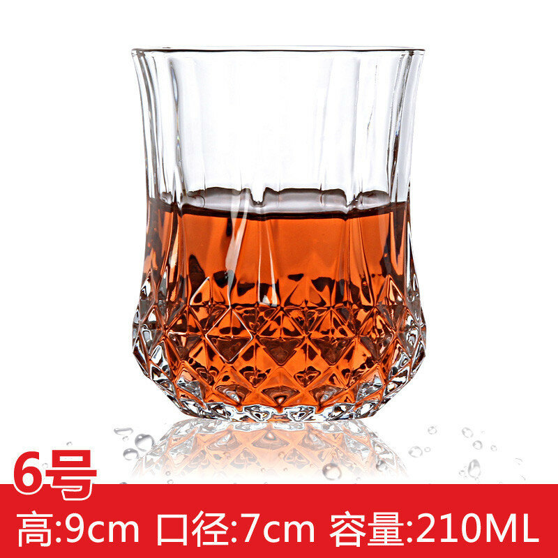 Утолщенная кружка для вина из хрусталя Бытовая винная кружка Кружка для виски костюм Творческий бар Пивная кружка Духи