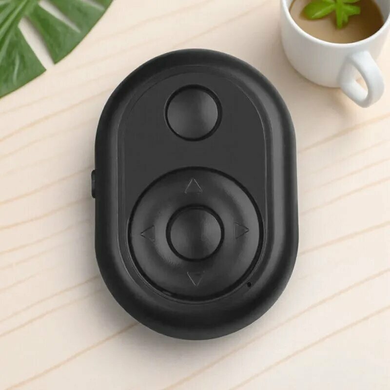 Bluetooth-пульт для камер, телефонов, селфи и телевизоров, компактный, совместим с Android и iOS.