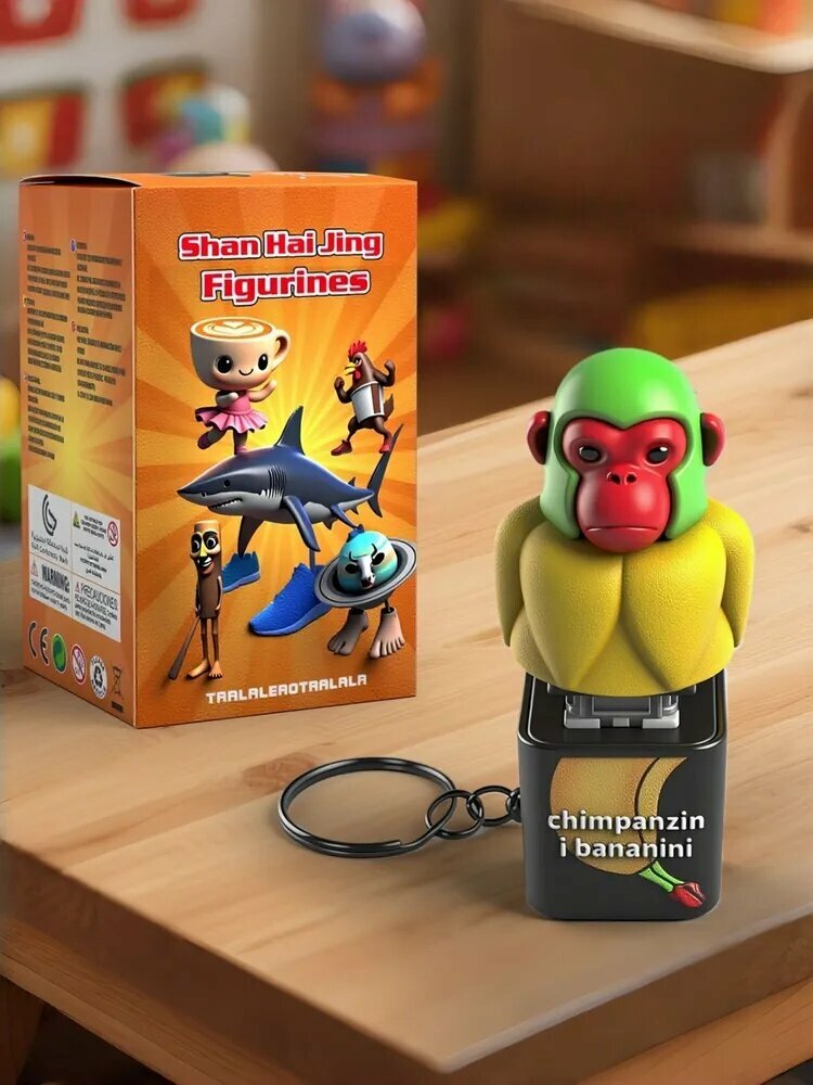 Шимпанзинни Бананини / Shimpanzinni Bananini, антистресс, брелок