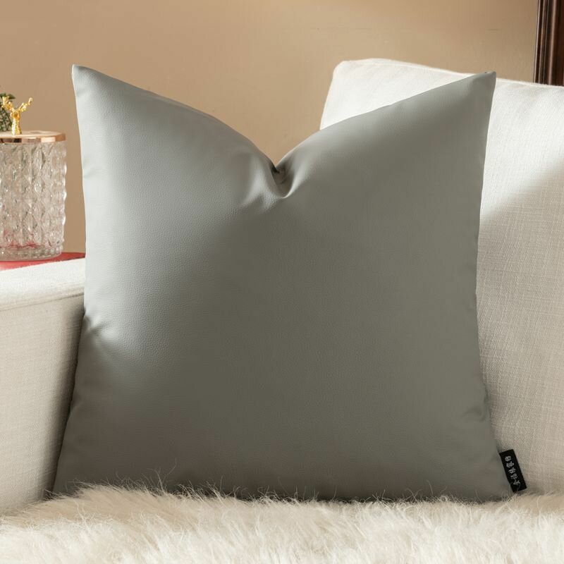 Подушка из кожи личи, высококачественная кожа, технология защиты от царапин кошек, экокожа, диван, гостиная, прикроватная подушка, наволочка, настраиваемая