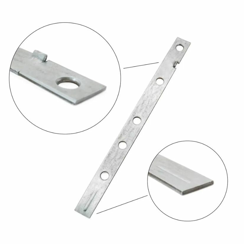 Скрытый крепеж (25шт) для планкена и террасной доски 190х15х2 мм