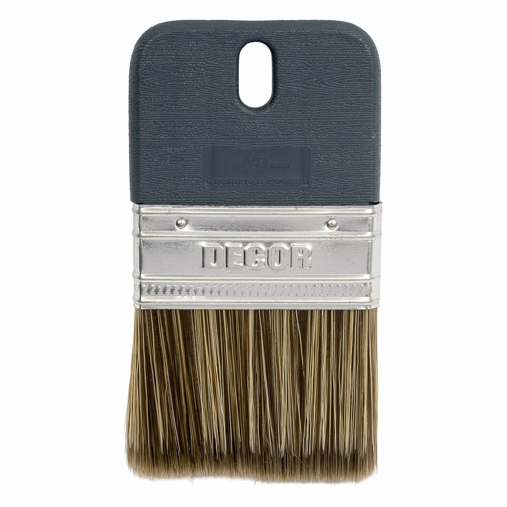 Декоративная кисть для финишного покрытия DECOR profi 990-075 75 мм, темный ворс 11608453