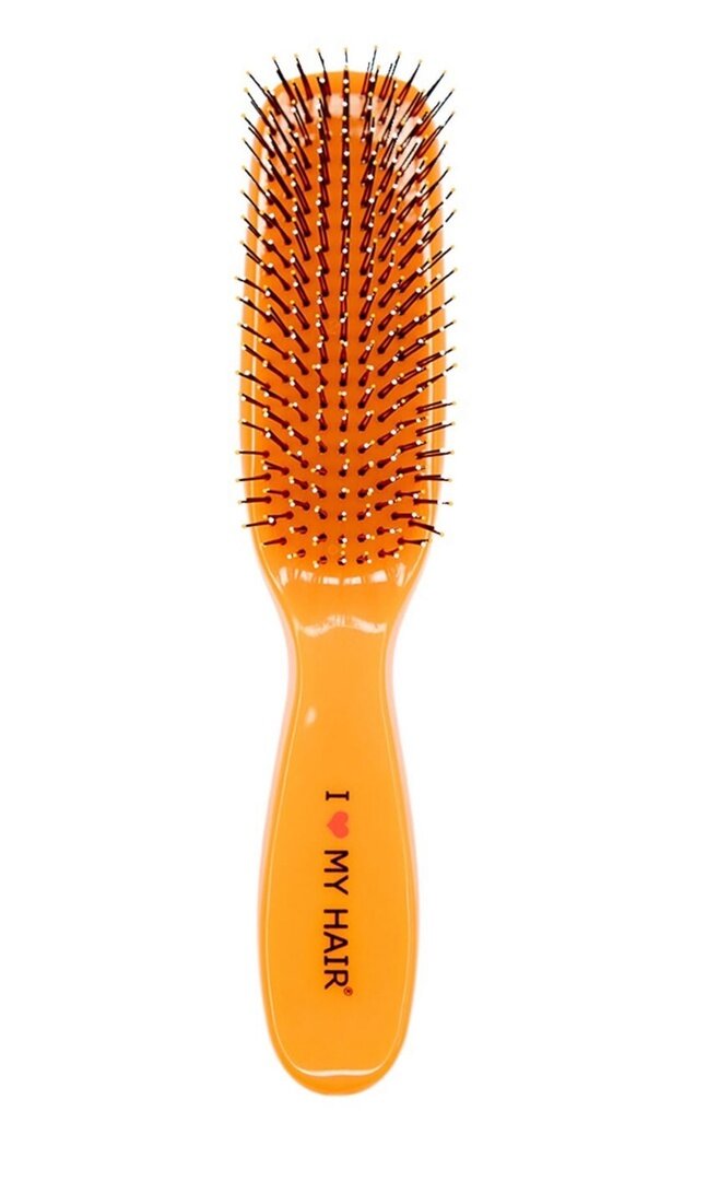 I LOVE MY HAIR Spider Щётка комфортное расчёсывание, глянцевая оранжевая М