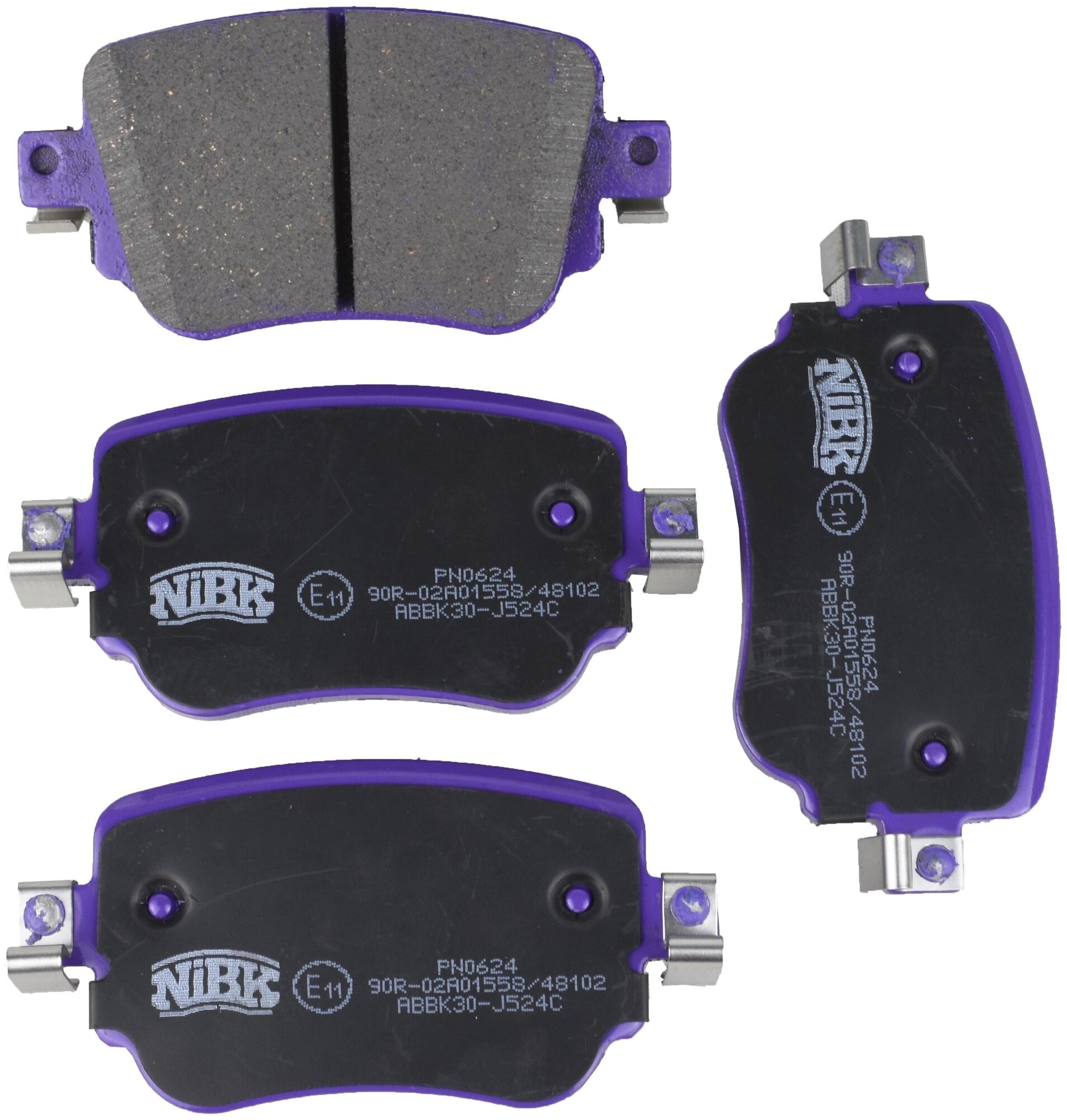 Колодки тормозные дисковые зад NiBK арт. pn0624