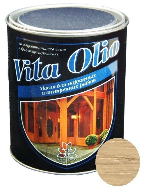 Масло для дерева Vita Olio "Сосна", с твердым воском, для внешних работ, шелковисто-матовое, 10 л