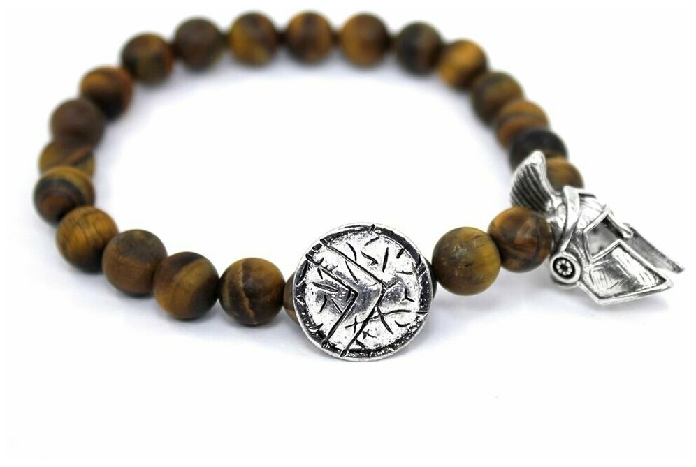 Браслет-нить, тигровый глаз