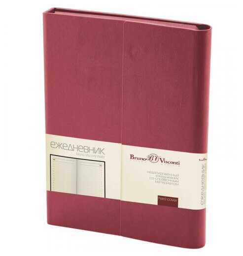 Ежедневник недатированный Bruno Visconti А5, 176л, с магн. клапаном, WALTZ, борд 3-543/03