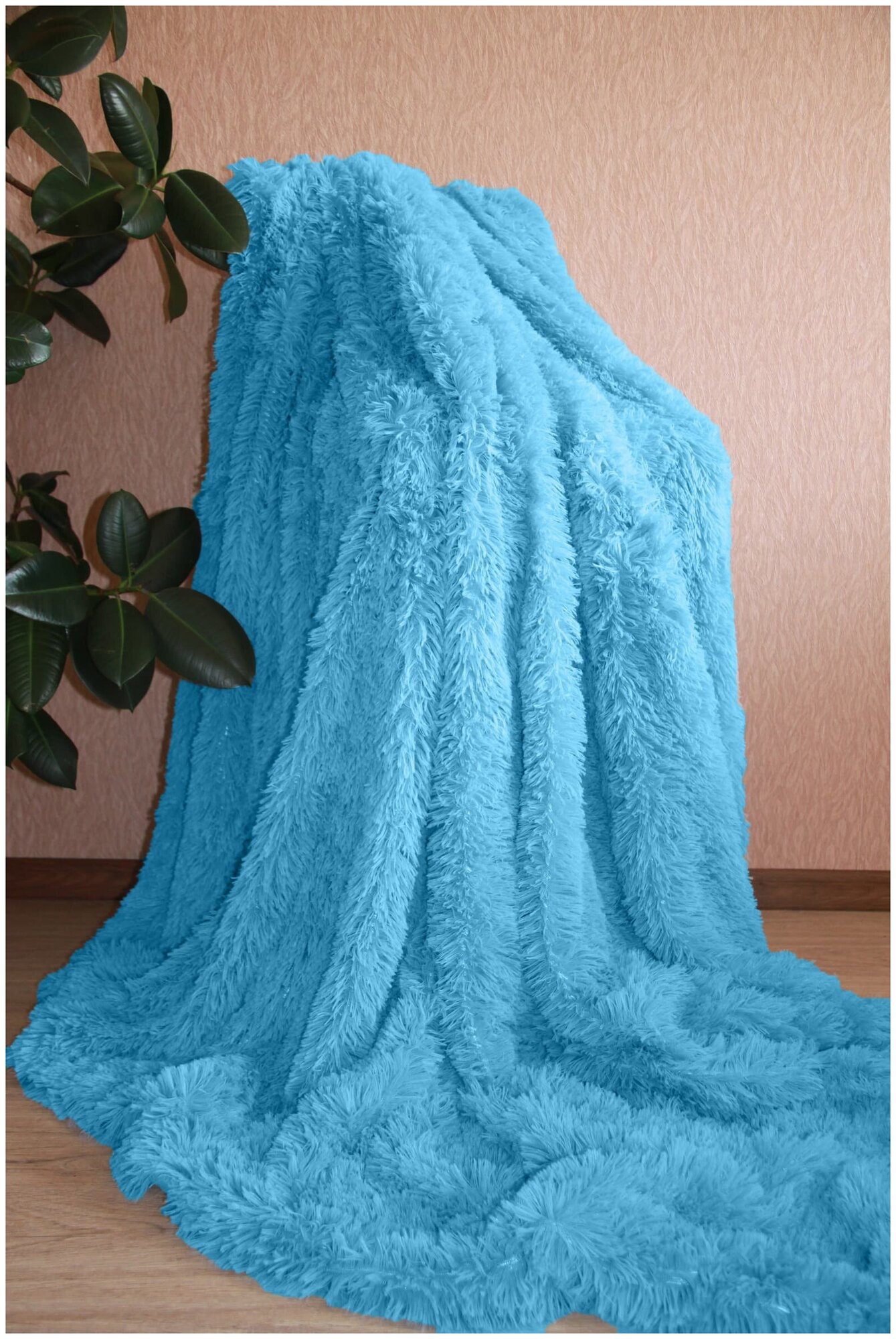 Плед меховой 200х220 плед травка 2-спальный евро покрывало плед на кровать диван в гостиную спальню детскую теплый