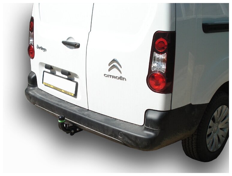 Фаркоп(прицепное) Лидер-Плюс для CITROEN BERLINGO L2 (B9)/ PEUGEOT PARTNER L2 (B9), 2008-.(паспорт и сертификат в комплекте)(без электрики)C303-A