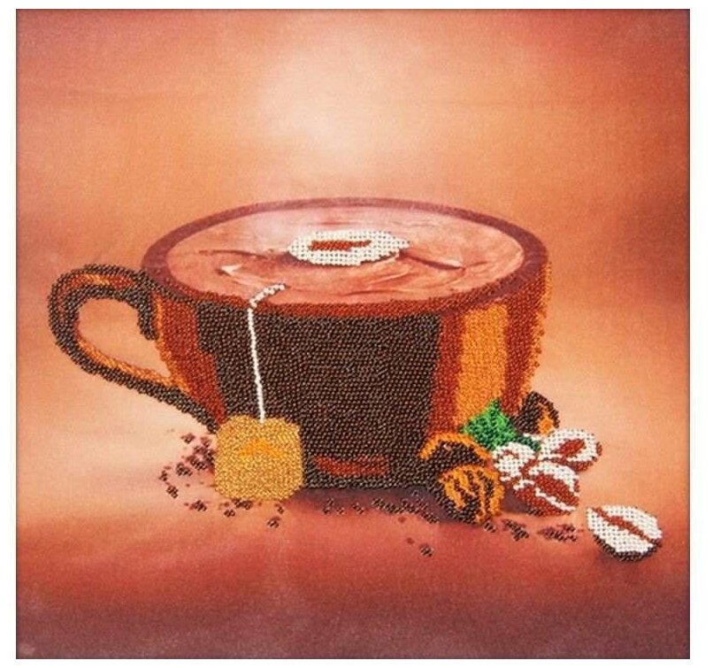 Набор для вышивания бисером Астрея (Глурия) "Кофе"