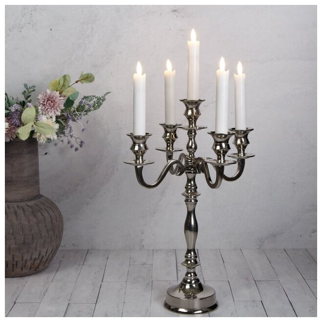 Подсвечник канделябр на 5 свечей Эльберт 40 см, Koopman, A06931790