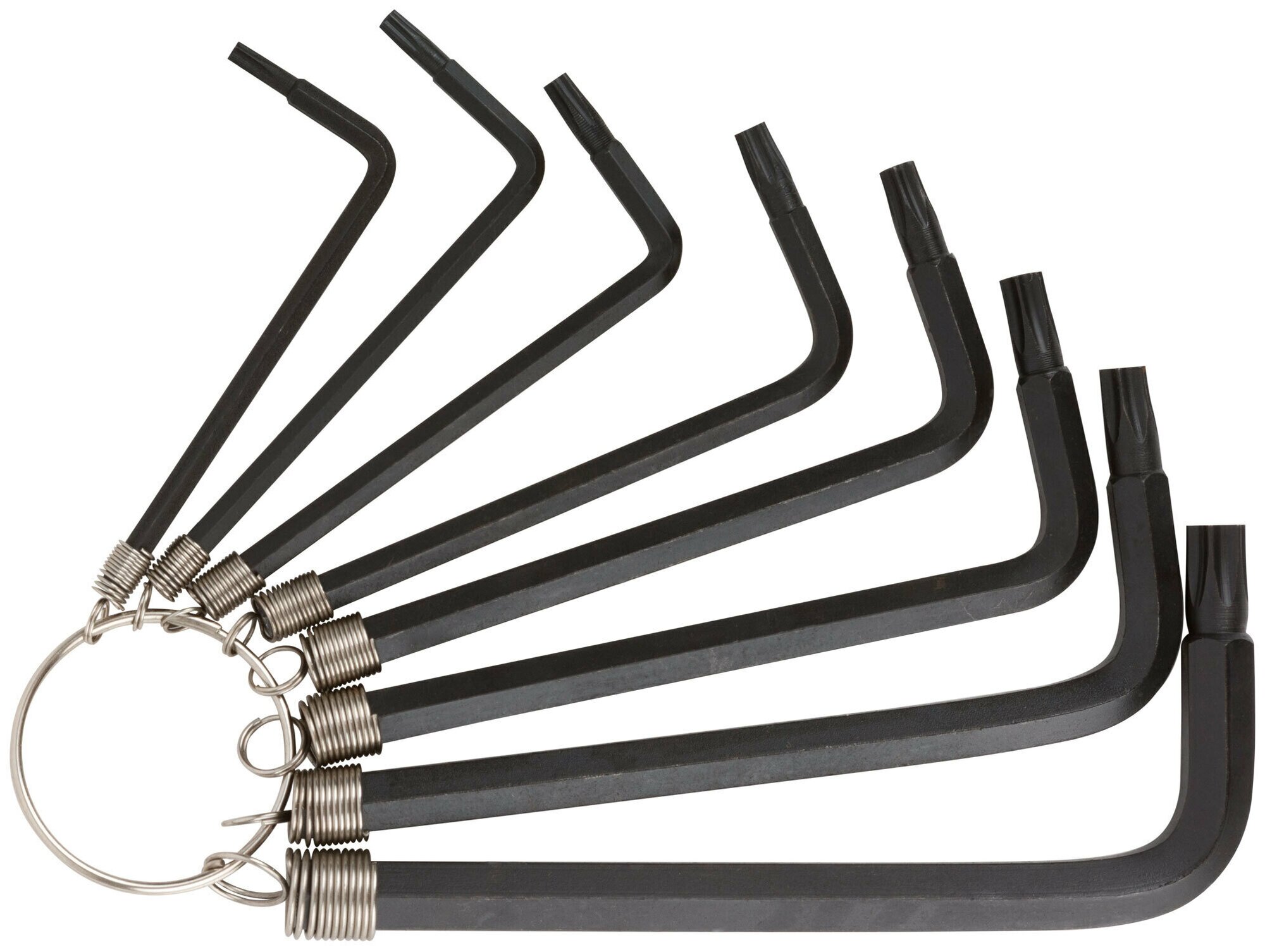 FIT TOOLS 64003 Ключи "звездочки" 8 шт. Т9-Т40 на кольце CrV