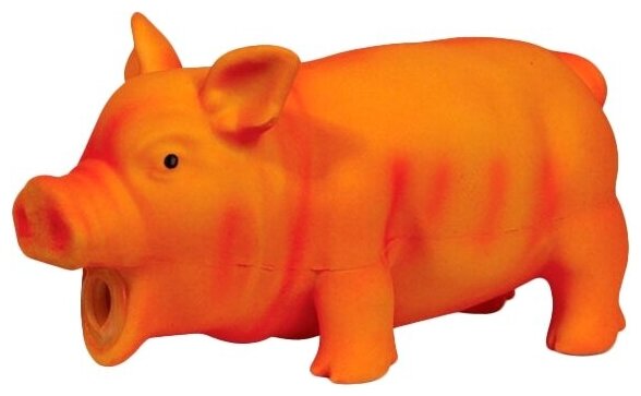 Triol игрушка "Поросенок хрюкающий" большой для собак 21 см.