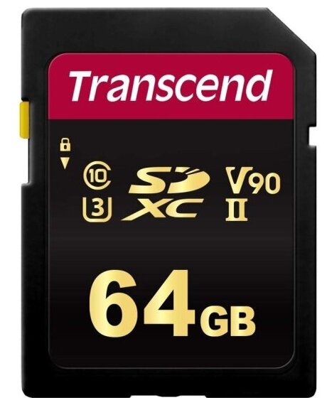 Карта памяти Transcend 700S 64Gb SDXC UHS-II U3 V90 (285/180 MB/s)