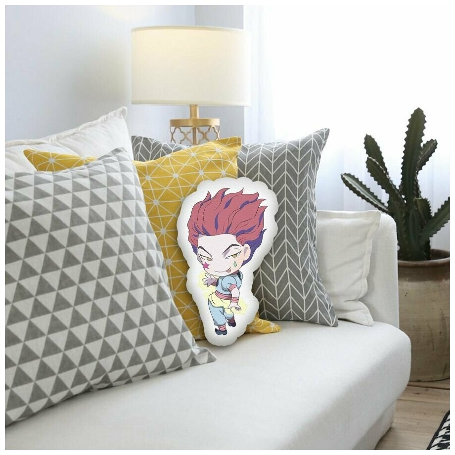 Мягкая фигурная подушка Чиби Hanter x hanter Хисока BCH0255 40см