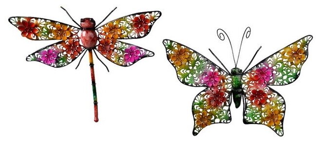 Набор садовых украшений Floreale Fly 33 см, 2 шт, Kaemingk, 846505-набор