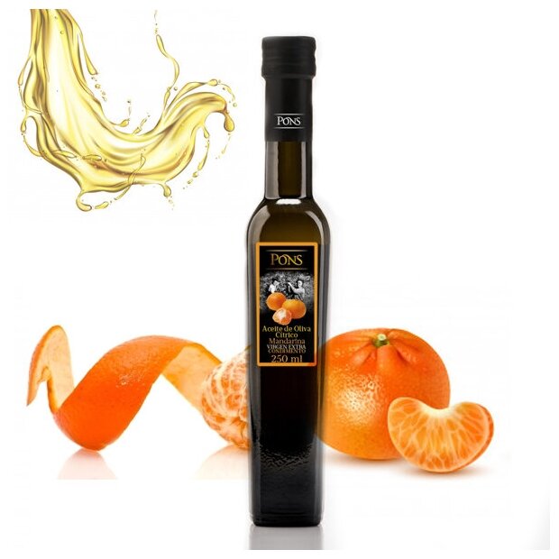 Премиальное цитрусовое оливковое масло Pons Citric Olive Oil Mandarina (Испания), 250 мл/Оливковое масло extra virgin/Оливковое масло с мандарином