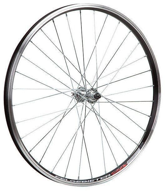Колесо 24" переднее, двустенный обод 32 отверстия , втулка SF A03F сталь под V-brake, эксцентрик