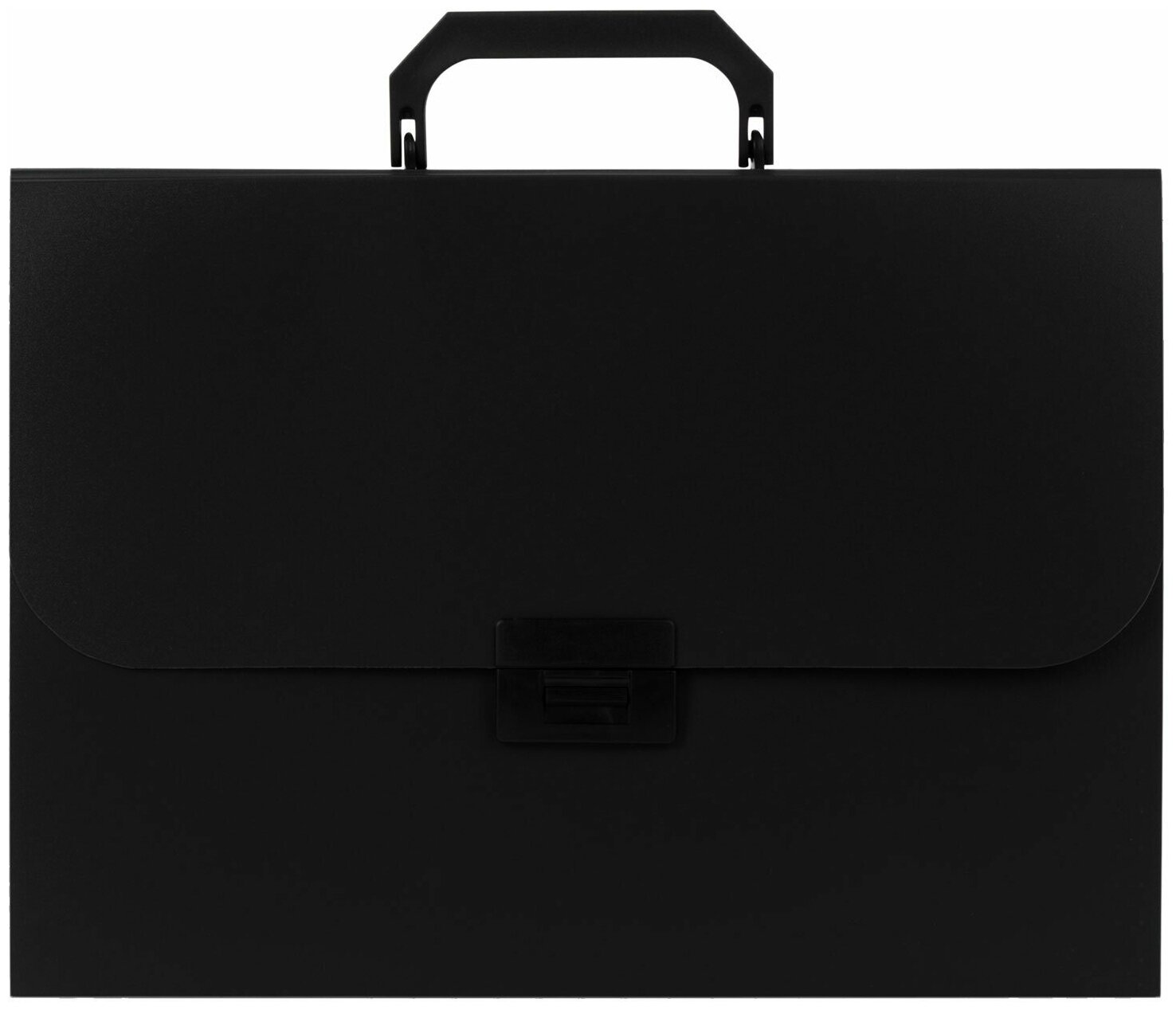 Портфель пластиковый STAFF А4 (330х235х36 мм), 7 отделений, индексные ярлыки, черный, 229243