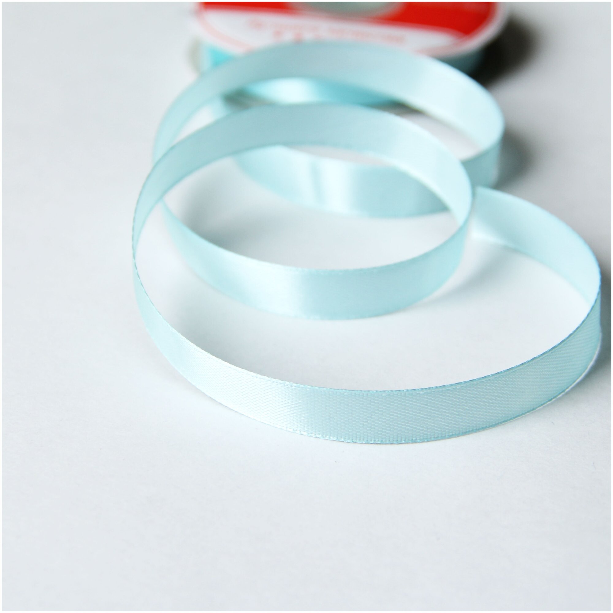 Лента атласная 12 мм "Небесная бирюза"