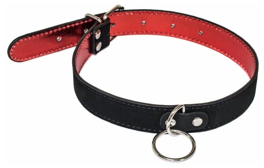 Черно-красный ошейник Party Hard Cabaret