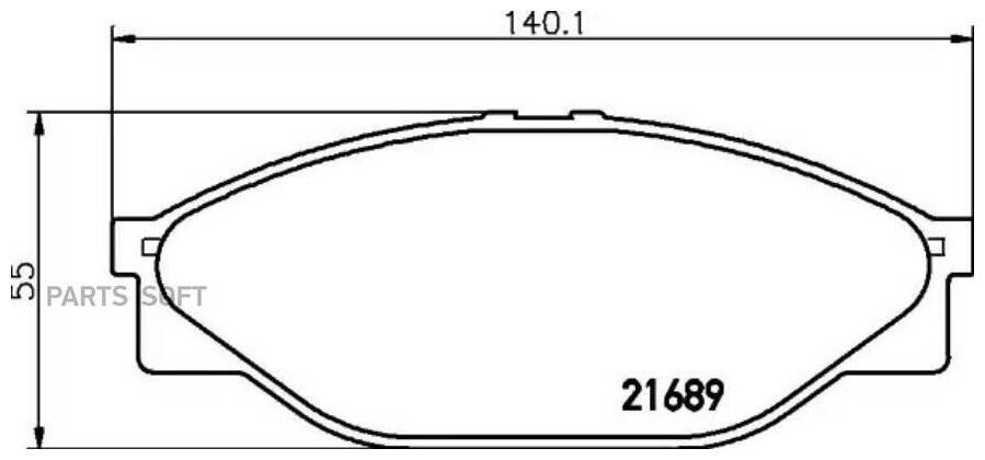 Колодки тормозные дисковые передн. HIACE III Box (YH7_ LH6_ LH7_ LH5_ YH5_ YH6_) HIACE III Wago NISSHINBO арт. np1047