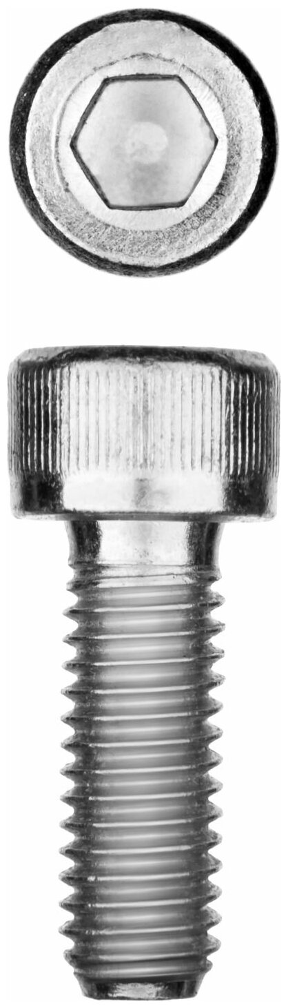 ЗУБР М6x16 мм, 5 кг (920 шт.), кл. пр. 8.8, оцинкованный, винт DIN 912 30318-06-016