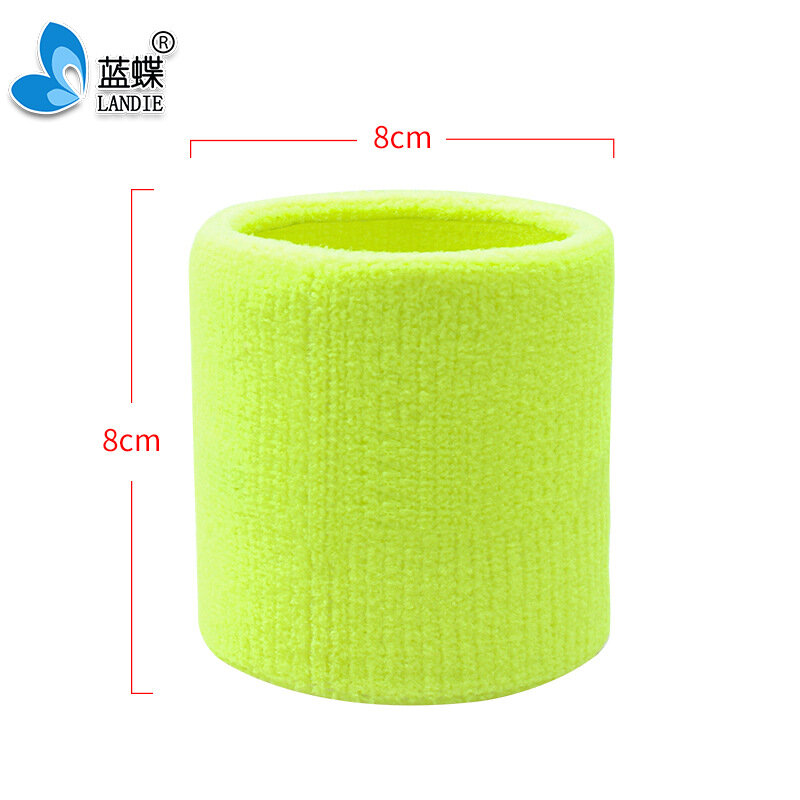 Влагопоглощающий браслет для мужчин и женщин, высокая эластичность для спорта, бега, вытирания пота, баскетбола, фитнеса, велоспорта, наружный флуоресцентный цветной браслет