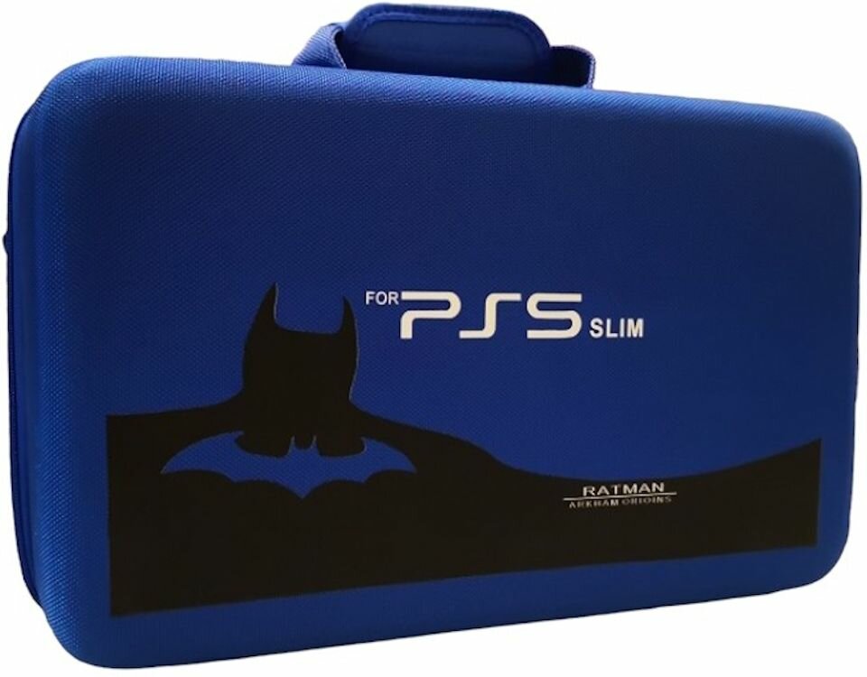 Сумка для хранения и перевозки игровой приставки Sony PlayStation 5 Slim и геймпадов Бэтмен Batman PS5
