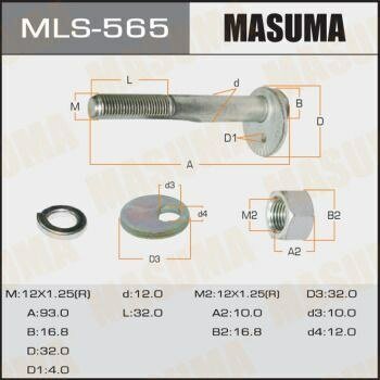 Болт эксцентрик Mitsubishi Masuma артикул MLS-565 для регулировки развала схождения