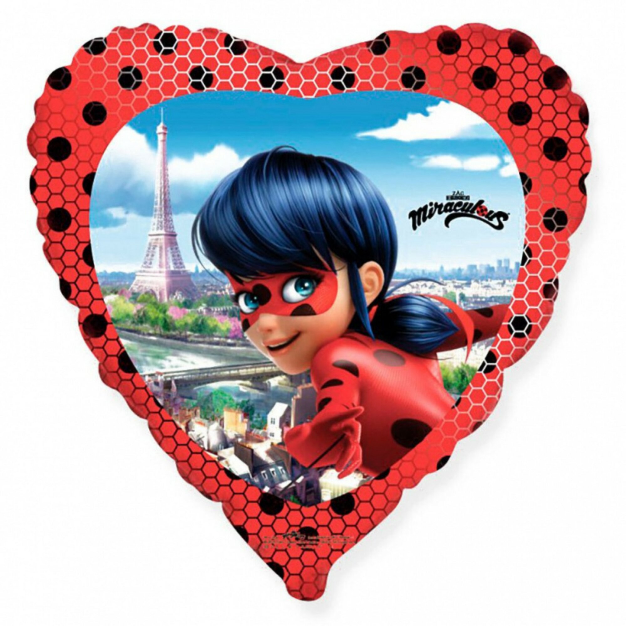 Шар ненадутый A 18" Леди Баг в сердце