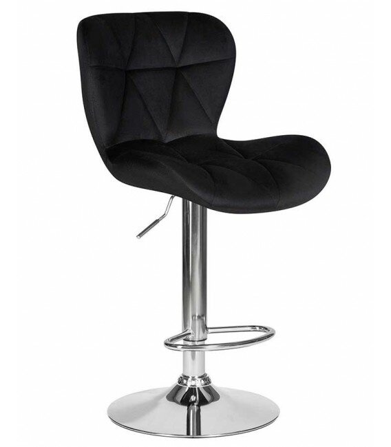 Стул барный барни (велюр) WX-2521 черный